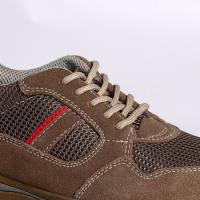 China Slip Resistant Leather Suede Cow Low Cut Steel Toe Rubber Men Women Safety Shoes for sale