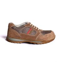 China Slip Resistant Leather Suede Cow Low Cut Steel Toe Rubber Men Women Safety Shoes for sale