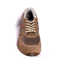 China Slip Resistant Leather Suede Cow Low Cut Steel Toe Rubber Men Women Safety Shoes for sale