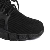China EVA Outsole Steel Toe Low Cut Slip Oil Resistant Unisex Leather Mesh Upper Worker Safety Shoes for sale