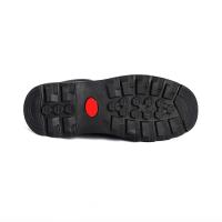 China Embossed Cow Leather Sole Puncture Slip Resistant Workplace Protection PU Safety Shoes for sale