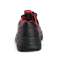 China Steel Toe Lace up Puncture Slip Resistance Black PU Mesh Men's Safety Shoes for sale