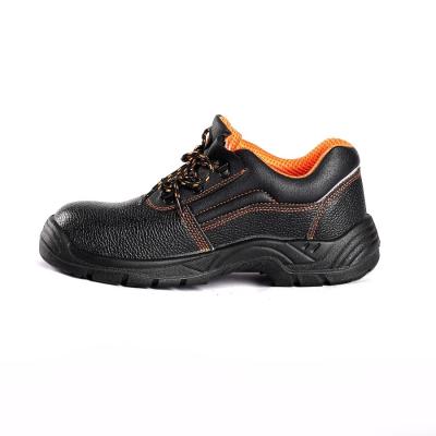 China PU Leather Lace Up Closure Puncture Slip Resistance Sports Safety Shoes With Steel Toe for sale