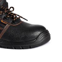 China PU Leather Lace Up Closure Puncture Slip Resistance Sports Safety Shoes With Steel Toe for sale