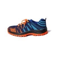 China Shengjie Factory Direct Orange Worksite Boots Fly Knitting Sport Ox Tendon Sole High Quality Flywoven Mesh  Safety Shoes for sale