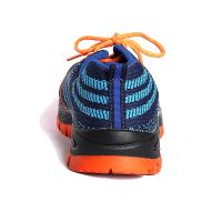 China Shengjie Factory Direct Orange Worksite Boots Fly Knitting Sport Ox Tendon Sole High Quality Flywoven Mesh  Safety Shoes for sale