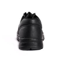 China Lace Up PU Sole Embossed Cow Leather Upper Nylon Fabric Fashion Boot Safety Shoes for sale