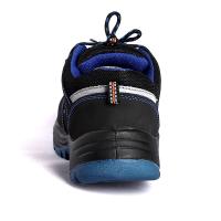 China Shengjie OEM Steel Toe Kevlar Sole Work Shoes Microfiber Leather Mesh Upper PU Injection Outsole Safety Shoes for sale
