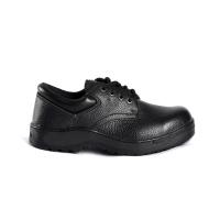 China Black Lace up Leather Mesh Metal PU Sole Enhanced Protection Comfort EVA Brand Safety Shoes for sale