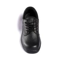 China Black Lace up Leather Mesh Metal PU Sole Enhanced Protection Comfort EVA Brand Safety Shoes for sale