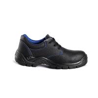 China Mesh Metal Leather PU Sole Steel Toe Protection Brand Work Safety Black Non Slip Shoes for sale