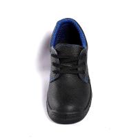 China Mesh Metal Leather PU Sole Steel Toe Protection Brand Work Safety Black Non Slip Shoes for sale