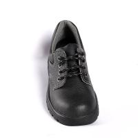 China Black Leather Mesh Metal PU Outsole Low Cut Puncture Resistant Construction Work Shoes for sale