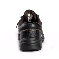 China Slip Resistant PU Sole EVA Puncture Industrial Safety Shoes Comfortable Steel Toe Leather for sale