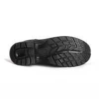 China Slip Resistant PU Sole EVA Puncture Industrial Safety Shoes Comfortable Steel Toe Leather for sale
