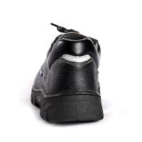 China PU Sole Comfortable EVA Branded Safety Shoes Lace Up Closure Basic Steel Toe Embossed Cow Leather Upper for sale