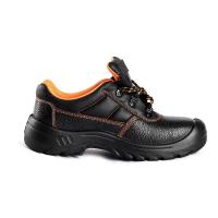 China Black Leather Ultimate Protection Support Sport Safety Shoes Comfortable Lace Up PU Sole for sale