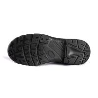 China Black Leather Ultimate Protection Support Sport Safety Shoes Comfortable Lace Up PU Sole for sale
