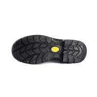 China Steel Toe Men Women Safety Shoes Comfortable EVA Insole Embossed Cow Leather Upper Mesh for sale