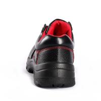China Shengjie Red Lace up Embossed Cow Leather Puncture Slip Resistant PU Sole Man Safety Shoes for sale