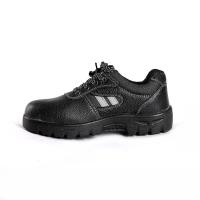 China EU 36-47 Basic Work Boots Embossed Cow Leather Upper Lace Up Closure Metal Eyelets Action Safety Shoes for sale