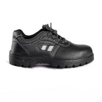China EU 36-47 Basic Work Boots Embossed Cow Leather Upper Lace Up Closure Metal Eyelets Action Safety Shoes for sale