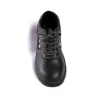 China EU 36-47 Basic Work Boots Embossed Cow Leather Upper Lace Up Closure Metal Eyelets Action Safety Shoes for sale