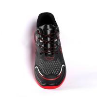China Low Cut Unisex Comfortable EVA Insole Slip Oil Resistant Red Outsole Breathable Safety Shoes for sale
