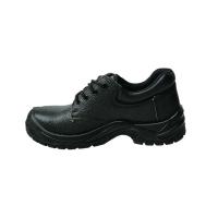 China Shengjie Mid-Top Black Anti-Smash Steel Toe Anti-Puncture Work Shoes Men'S Embossed Leather Work Safety Shoes for sale