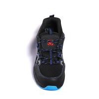 China Metal Toe Slip Resistant Unisex Comfortable EVA Insole Blue Sole Steeltoe Safety Shoes for sale