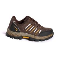 China Steel Toe Lace up Slip Oil Resistant Microfiber Leather Mesh Upper Sole Rubber Safety Shoes for sale