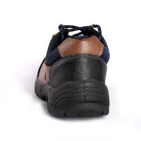 China Steel Toe Slip Oil Resistant Low Cut Metal Eyelets Comfortable EVA Insole Rubber Safety Shoes for sale