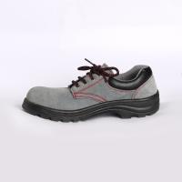China Microfiber Leather Lace up Comfortable EVA Insole Grey Metal Eyelet Sport Safety Shoes for sale