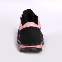 China Oil Resistant Steel Toe Leather Comfortable EVA Insole Pink Upper Brand Safety Shoes for sale