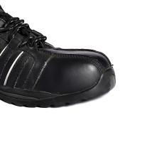 China Shengjie Steel Toe Microfiber Leather Men Lightweight Low Cut Comfortable EVA Insole Rubber Safety Shoes for sale