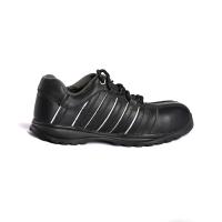 China Shengjie Steel Toe Microfiber Leather Men Lightweight Low Cut Comfortable EVA Insole Rubber Safety Shoes for sale