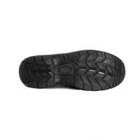 China Embossed Cow Leather Upper Steeltoe Men's black PU Outsole Shengjie Action Worker Safety Shoes for sale