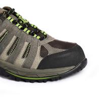 China Shengjie Slip Resistant Low Cut Microfiber Leather Upper Metal Eyelets MD Outsole Brand Safety Shoes for sale