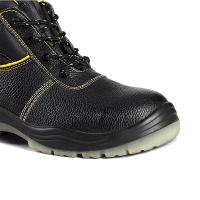 China Shengjie Work Industrial Construction Genuine Steel Toe Leather Construction Labor Steel Toe Safety Shoes for sale