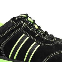 China Shengjie Microfiber Leather Metal Eyelets Lace up Low Cut Slip Oil Resistant Rubber Outsole Breathable Safety Shoes for sale