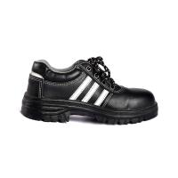 China Shengjie Metal Eyelet Embossed Cow Leather Upper Lace up Punture Oil Resistance Black White Safety Shoes for sale