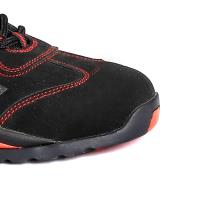 China Shengjie Slip Oil Resistant Steeltoe Breathable Material Red Comfortable EVA Insole Upper Leather Safety Shoes for sale