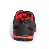 China Shengjie Slip Oil Resistant Steeltoe Breathable Material Red Comfortable EVA Insole Upper Leather Safety Shoes for sale