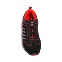 China Shengjie Slip Oil Resistant Steeltoe Breathable Material Red Comfortable EVA Insole Upper Leather Safety Shoes for sale