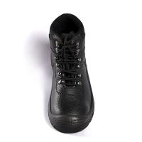 China Shengjie/OEM Hard Safety Genuine Work Boots Leather   Steel Toe Steel Plate Man'S Black Shoes for sale