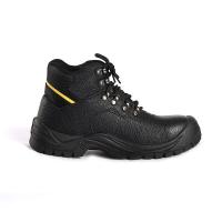 China Shengjie/OEM Hard Safety Genuine Work Boots Leather   Steel Toe Steel Plate Man'S Black Shoes for sale