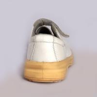 China Oil Resistant Unisex Lace Up Low Cut Safety Shoes White Upper Color Leather Mesh PU Metal Eyelets for sale