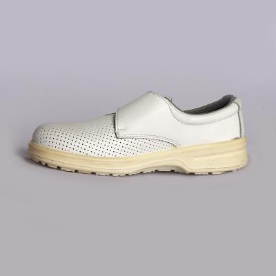 China Leather Slip Punture Resistant Breathable Safety Shoes PU Outsole Cow Leather for sale