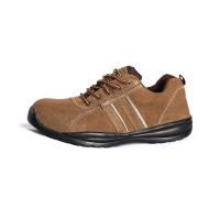 China Anti Smash  Mesh Leather Low Cut Workland Safety Shoes MD Outsole Comfortable EVA Insole for sale