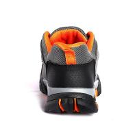 China Slip Resistant  Steel Toe Leather Rubber Outsole Worker Microfiber Mesh Action Metal Eyelets Safety Shoes for sale